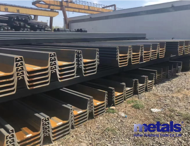 Bulk Hot Rolled Steel Piles Sheet Metal Piling For Infrastructure ...