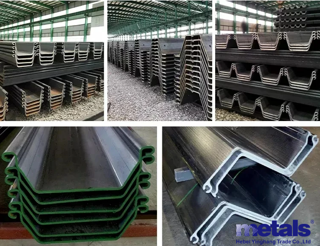 Bulk Hot Rolled Steel Piles Sheet Metal Piling For Infrastructure ...