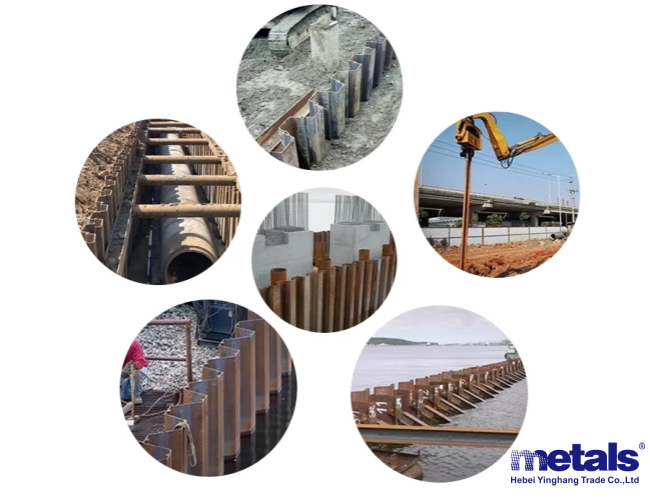 Bulk Hot Rolled Steel Piles Sheet Metal Piling For Infrastructure ...
