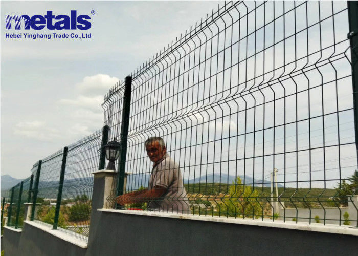 Powdercoated Wire Mesh Fence Panel Garden Fence Wire Green 2.5mm