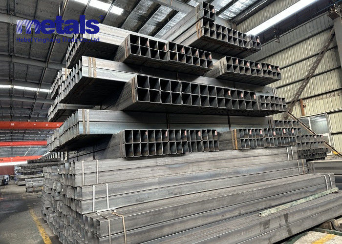 Black Welded Square Gi Square Pipe Steel 1 Inch Galvanized Pipe Hollow ...