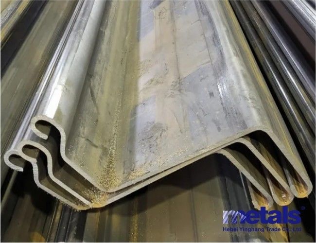 Bulk Hot Rolled Steel Piles Sheet Metal Piling For Infrastructure ...