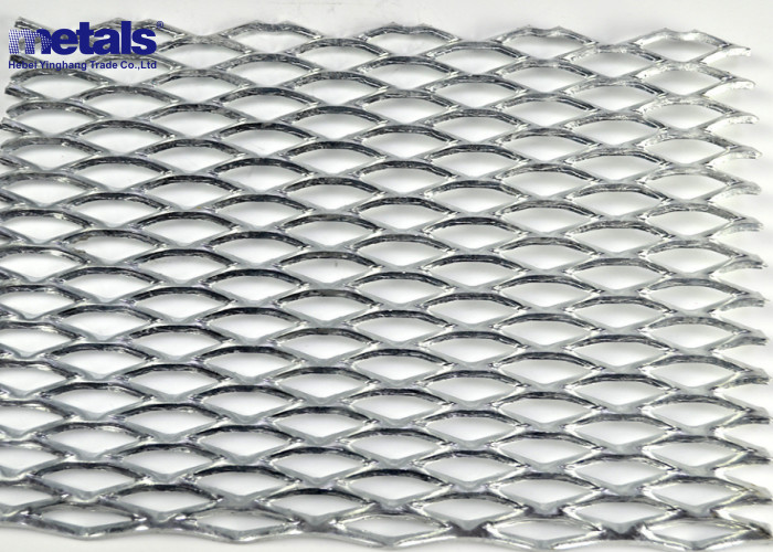 Diamond Aluminum Expanded Metal Mesh Sheet Flat For Architectural