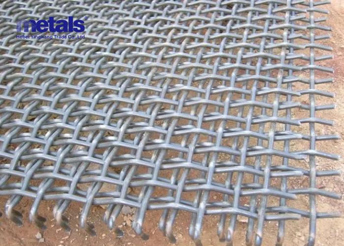 Precision Crimping Woven Wire Mesh Screens For Window Net Heavy Square Mesh